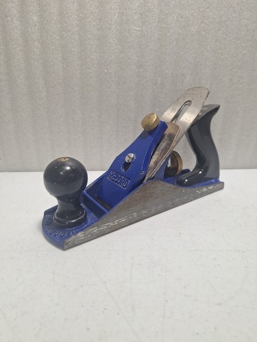 Irwin Record No 4 Hand Plane 2" Blue Adjustable Carpenters Hand Wood ...