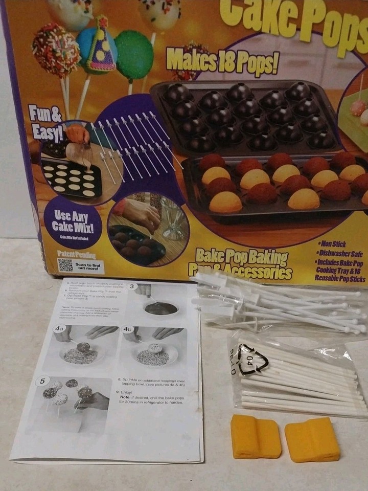 Bake Pop - Bake Delicious Cake Pops Kit Baking Pan As Seen On TV With ...