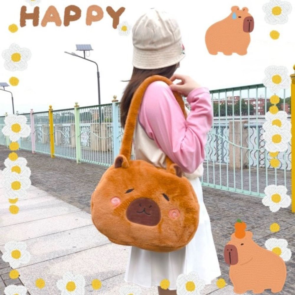 Tote Bag Capybara Crossbody Bag Cartoon Capybara Handbag Female/Lady ...