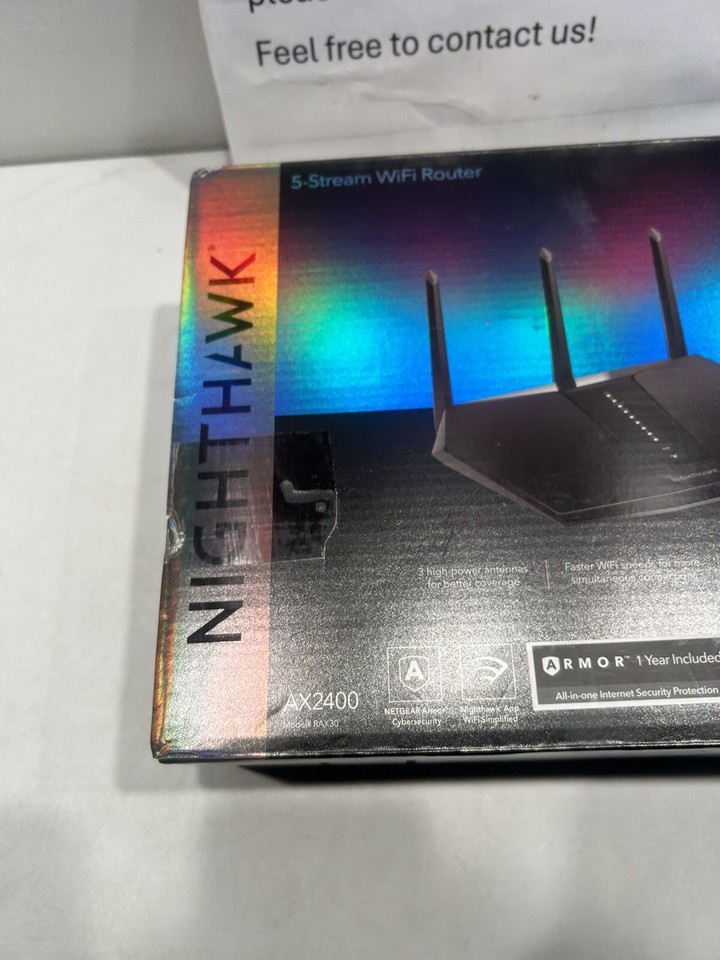 NETGEAR Nighthawk RAX30 AX2400 5-Stream WIFI 6 Router RAX30-100NAS | eBay