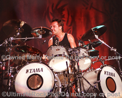 LARS ULRICH PHOTO METALLICA 8x10 Concert Photo by Marty Temme 1A | eBay