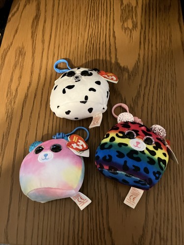 TY SQUISHY BEANIES Lot Of 3 KEYCHAIN FOR BACKPACK - NEW WITH TAGS ...