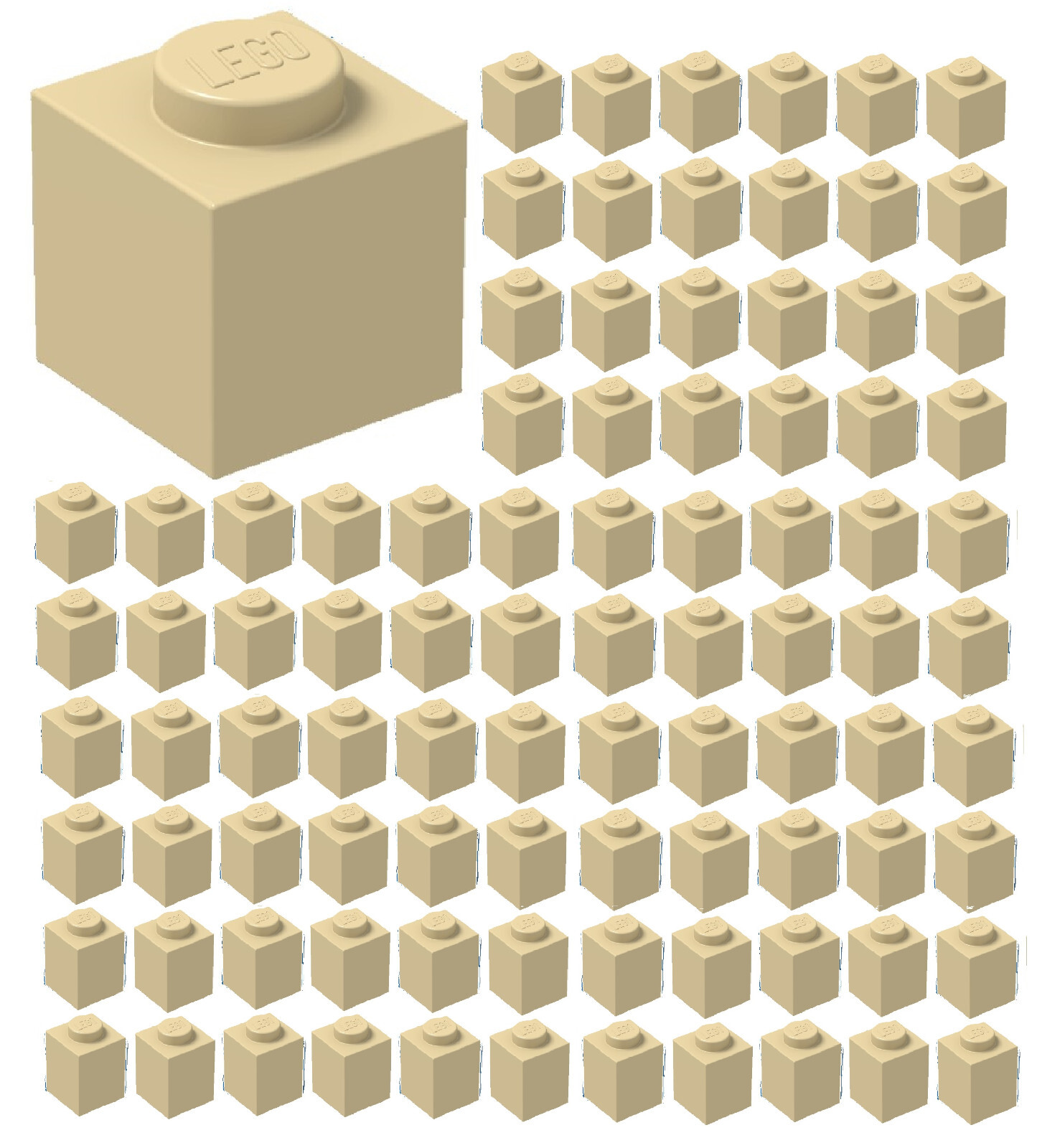 ☀️Lego 1x1 TAN Brick x 100 Stud Part Piece Bulk Lot Legos # 3005 | eBay