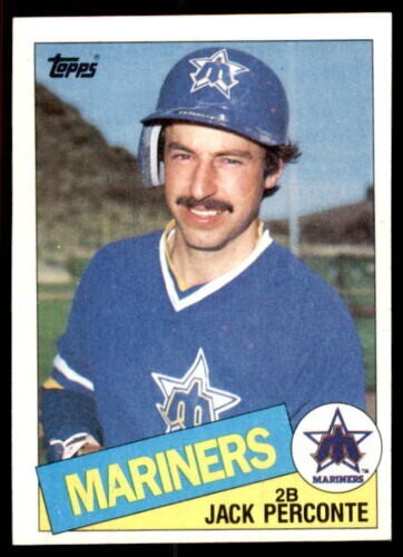 1985 TOPPS #172 Jack PERCONTE Second Base Seattle MARINERS FREE ...