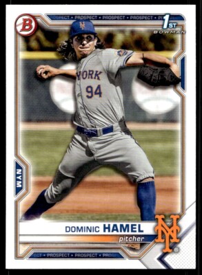 2021 Bowman Draft Dominic Hamel G332 New York Mets #BD-60 | eBay