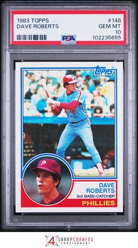 1983 TOPPS #148 DAVE ROBERTS PHILLIES PSA 10 B4265314-655 | eBay