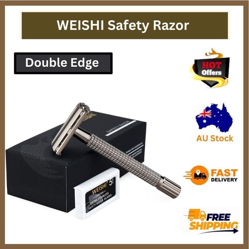 WEISHI Nostalgic Adjustable Butterfly Open Double Edge Safety Razor ...