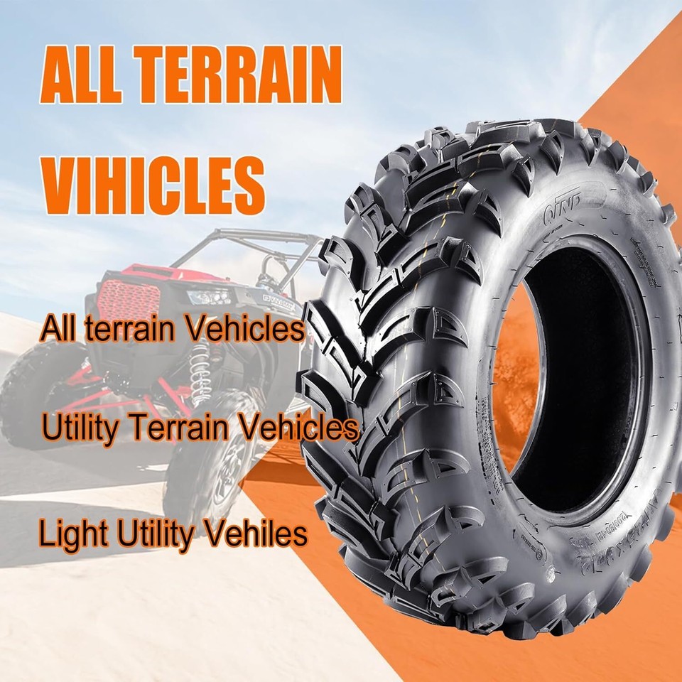 2 PCS 24x10-11 ATV UTV Tires 24x10x11 Tubeless Mud Trail Off-Road Tires ...