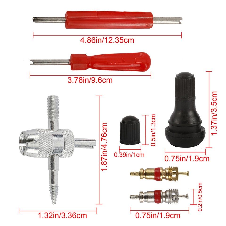 54X Kit Valve Stem Installation Remover Repair Tool Puller Car Tire ...