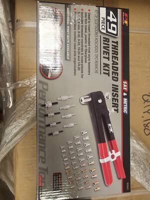 Performance Tool W2003 - 49 Pc Sae/Met Threaded Insert Rivet Kit | eBay