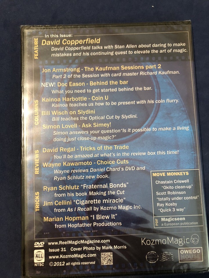 Reel Magic Magazine Episode 31 / David Copperfield - Rare Hard to Find ...