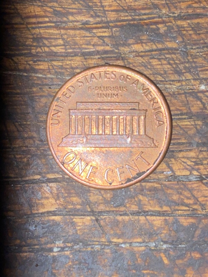1986 lincoln memorial penny off center no mint mark KM 201b | eBay