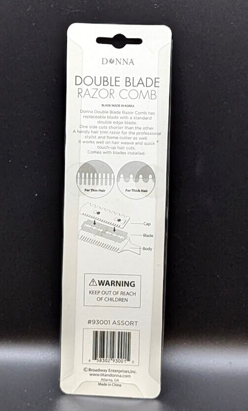 Donna Double Blade Razor Comb Pink | eBay