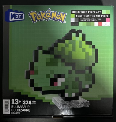 MEGA Pokemon Bulbasaur Building Pixel Art Toy Kit 374 pc. New In Box ...