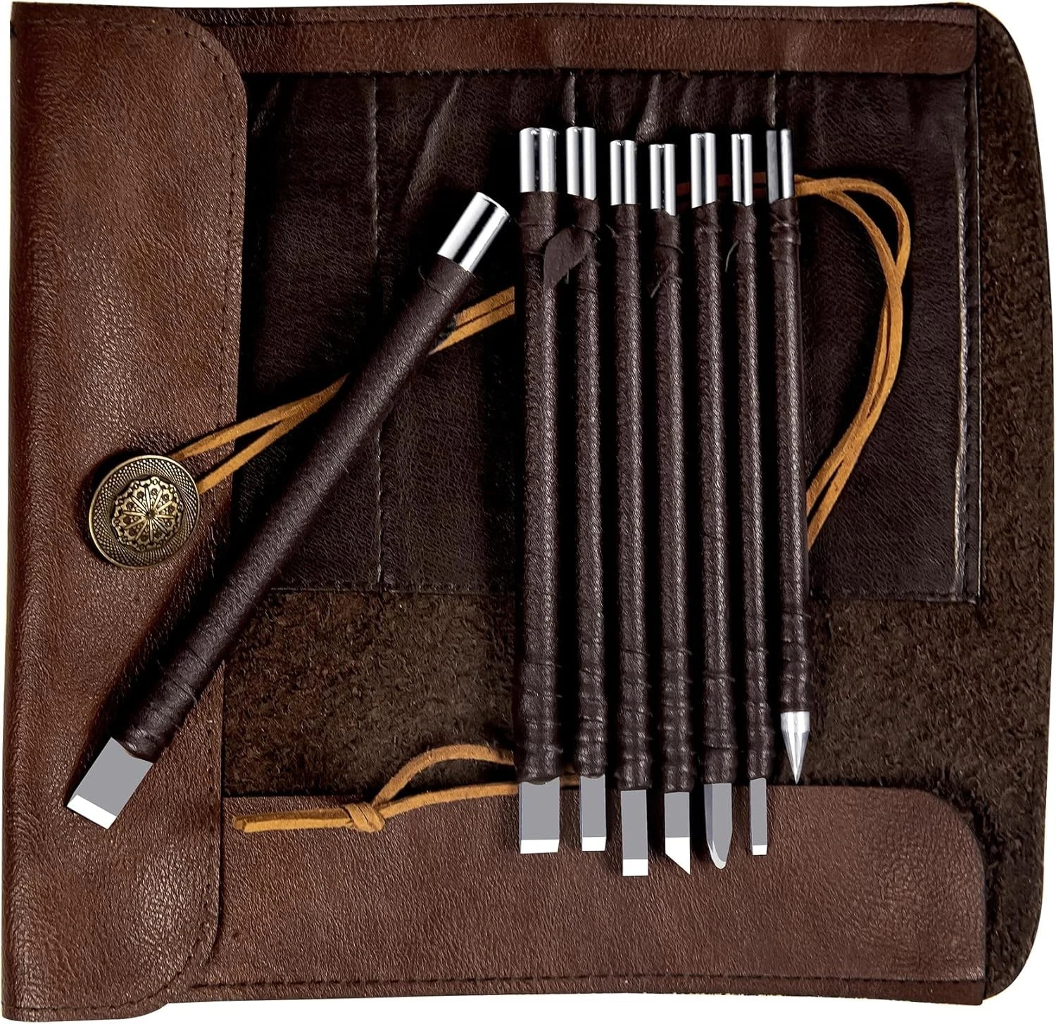 8 Pcs Tungsten Steel Chisel, Metal Engraving Tools, Chisel Set with ...