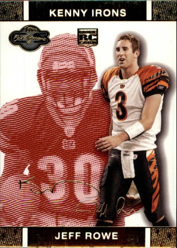 2007 Topps Co-Sign Ch Face Gold Red Football Card #56A Jeff Rowe/Kenny ...