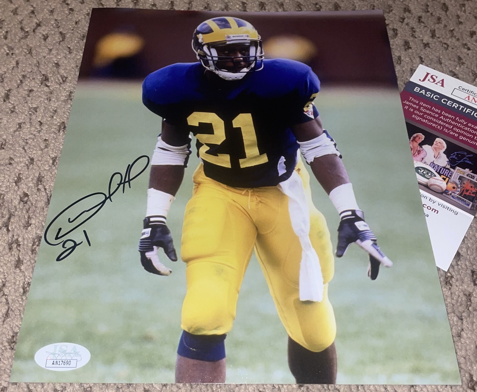 DESMOND HOWARD SIGNED 8X10 PHOTO JSA AUTOGRAPH MICHIGAN FOOTBALL ...