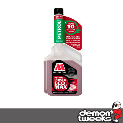 1 x Millers Oils Petrol Power EcoMAX Fuel Additive / Treatment - 500ml ...