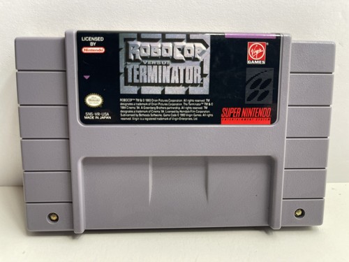 Robocop vs Terminator (Super Nintendo SNES, 1993) Tested Working Very ...