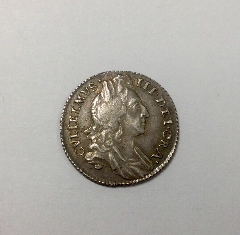 1696 William III England 6 Pence Silver Very nice Coin Sharp Better ...