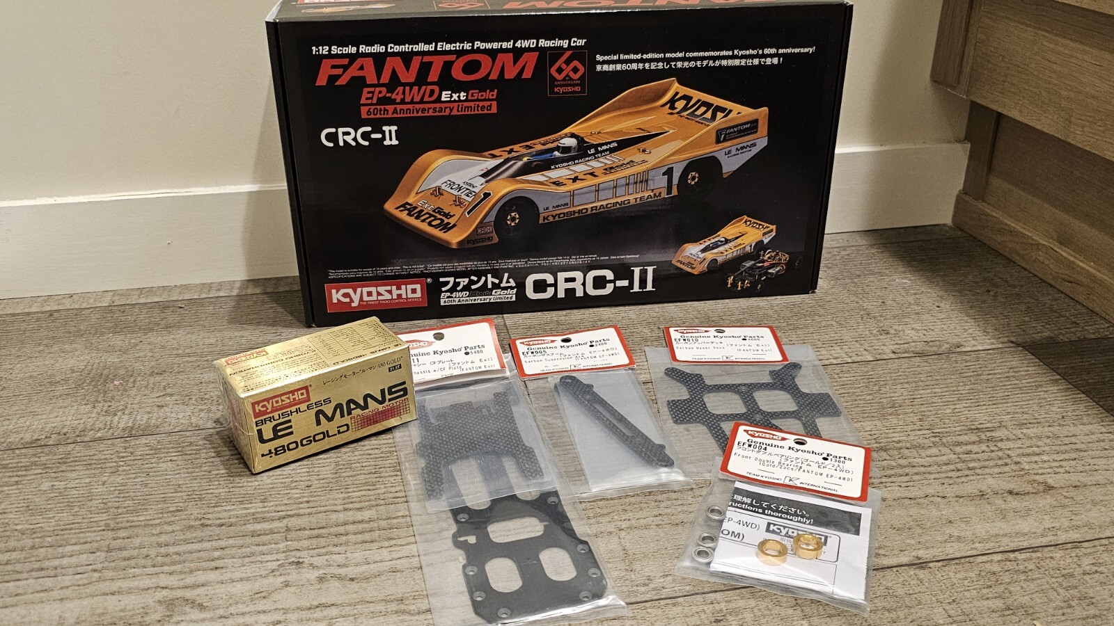 Kyosho Fantom EP Ext Gold 60th Anniversary Limited 1/12 Scale 4W Radio ...