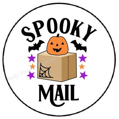 SPOOKY MAIL HALLOWEEN ENVELOPE SEALS LABELS STICKERS PARTY FAVORS | eBay