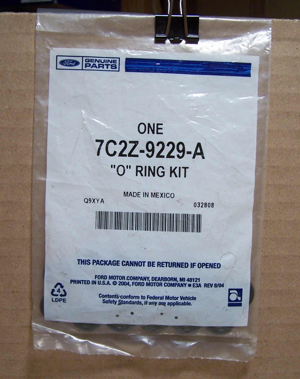 11-14 F-250 SD 6.2L 6.8L Fuel Injector O-Ring Kit 1 of 7C2Z-9229-A OEM ...