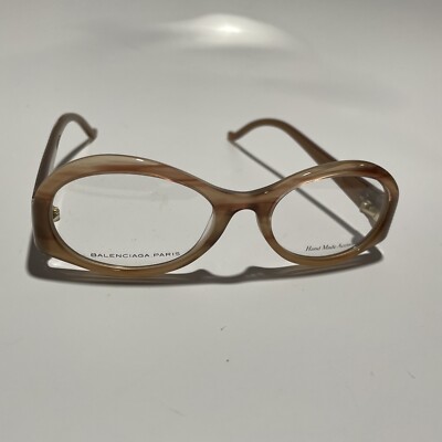Rare Authentic Balenciaga BAL 0117 WLG 50mm Light Brown Glasses Frames ...