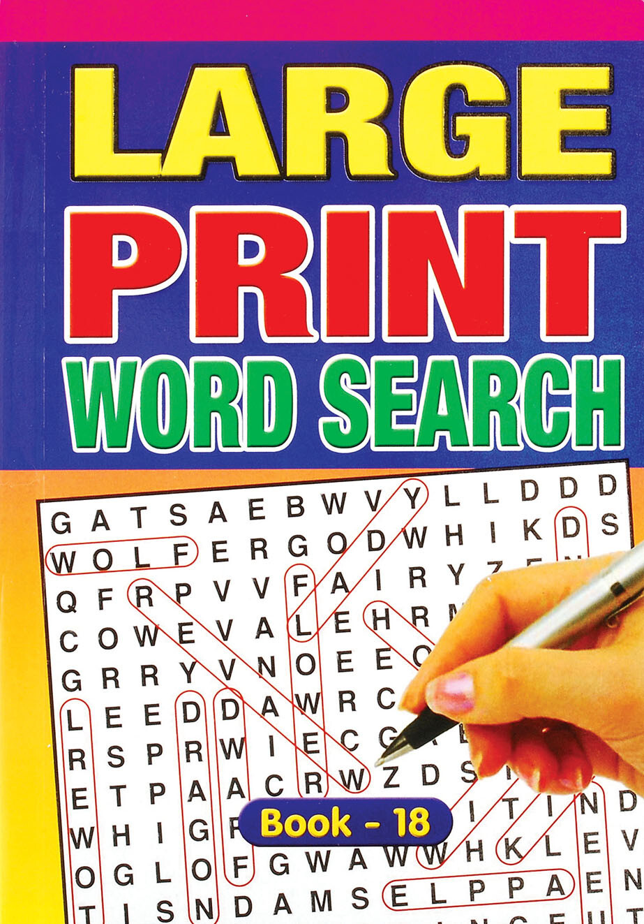 2 x Wordsearch Books A5 Large Print Word Search 75 Puzzles Per Book ...