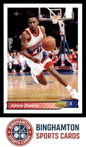 1992-93 Upper Deck #231b Johnny Dawkins Philadelphia 76ers | eBay