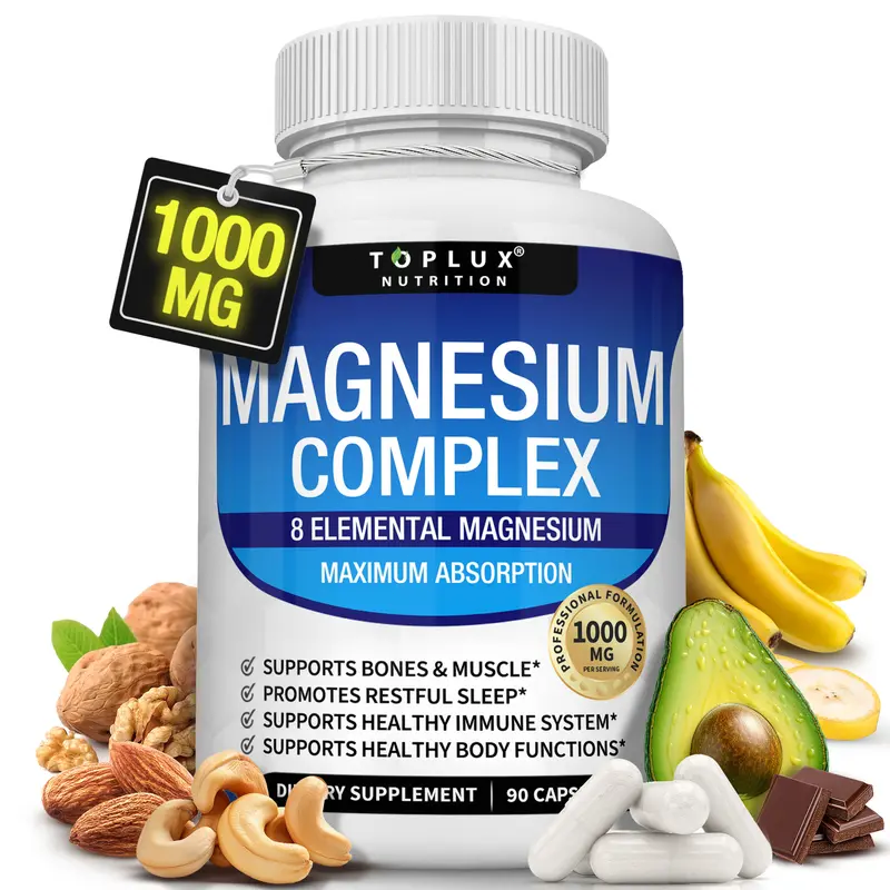 Magnesium Complex with 8 Essential Types – Edible Supplement for ...