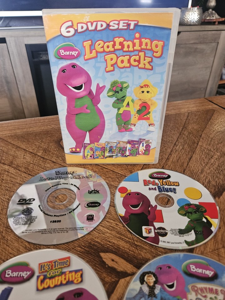 Barney Learning Pack 6 DVD Set by HIT Entertainment Barney and Friends ...