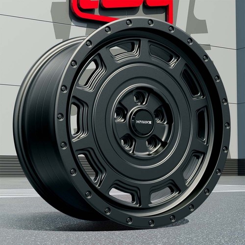 HAWKE HYDRA Alloy Wheels for VW CRAFTER 18x8.5 5-120 Matte Black x4 ...
