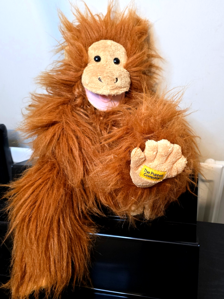 The puppet company primates full body orangutan hand puppet 24 inch ...