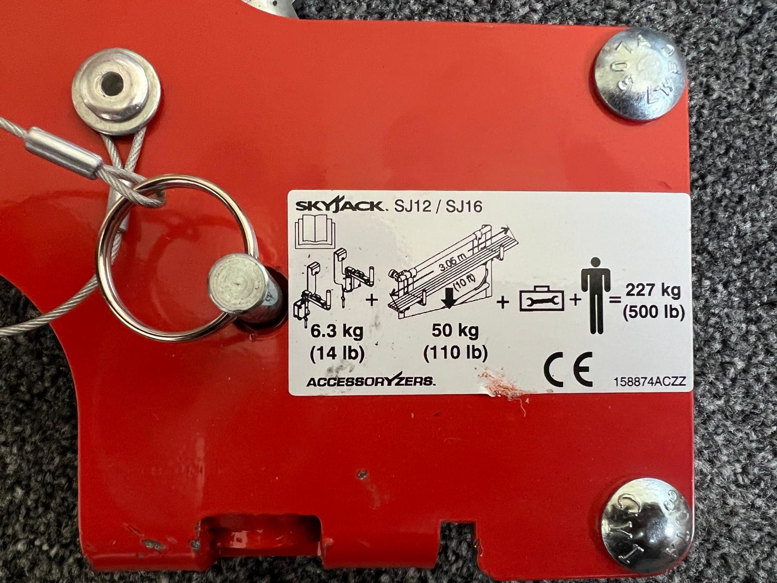SkyJack Pipe Rack 158804AB for Work Platforms SJ12 / SJ16 RRP £375 ...