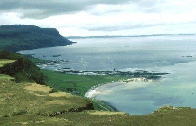 Photo 6x4 Cliffs above Gribun Balnahard/NM4534 A steep, but relatively ...