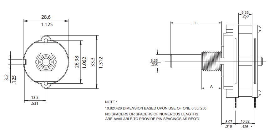 Lot of 2 - CTS - 1080-124B - Rotary Switch, Series 227, Heavy Duty SPDT ...