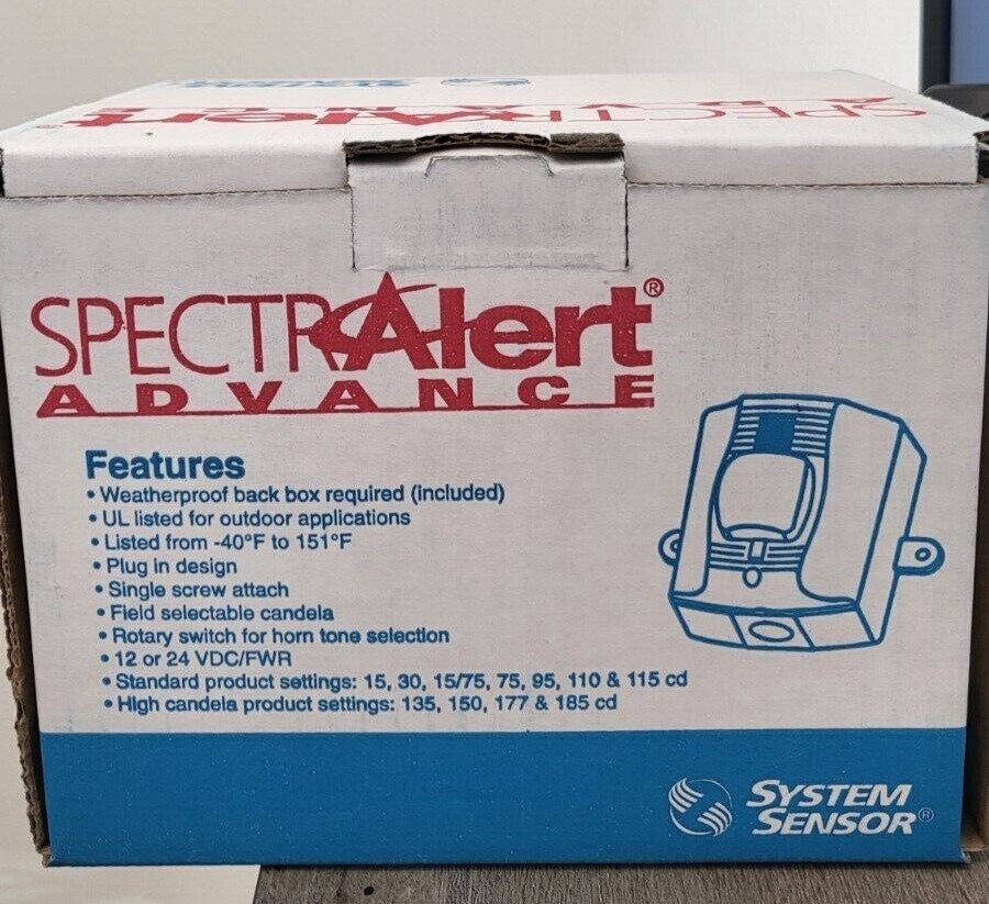 system sensor fire alarm SRK strobe STD CD RED OUTDOOR 21HN48 | eBay