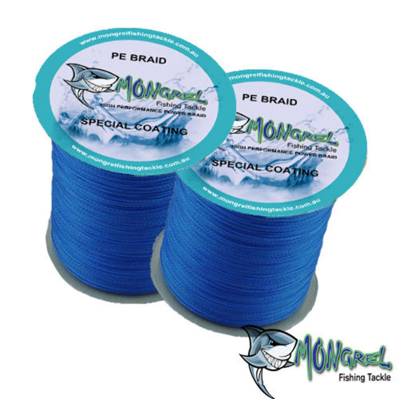 New Braid Fishing Line 50 LB 500M Mongrel Fishing Tackle Braid Blue ...