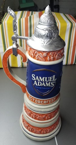 Samuel Sam Adams Beer Stein Octoberfest Resin Promotional Display ...