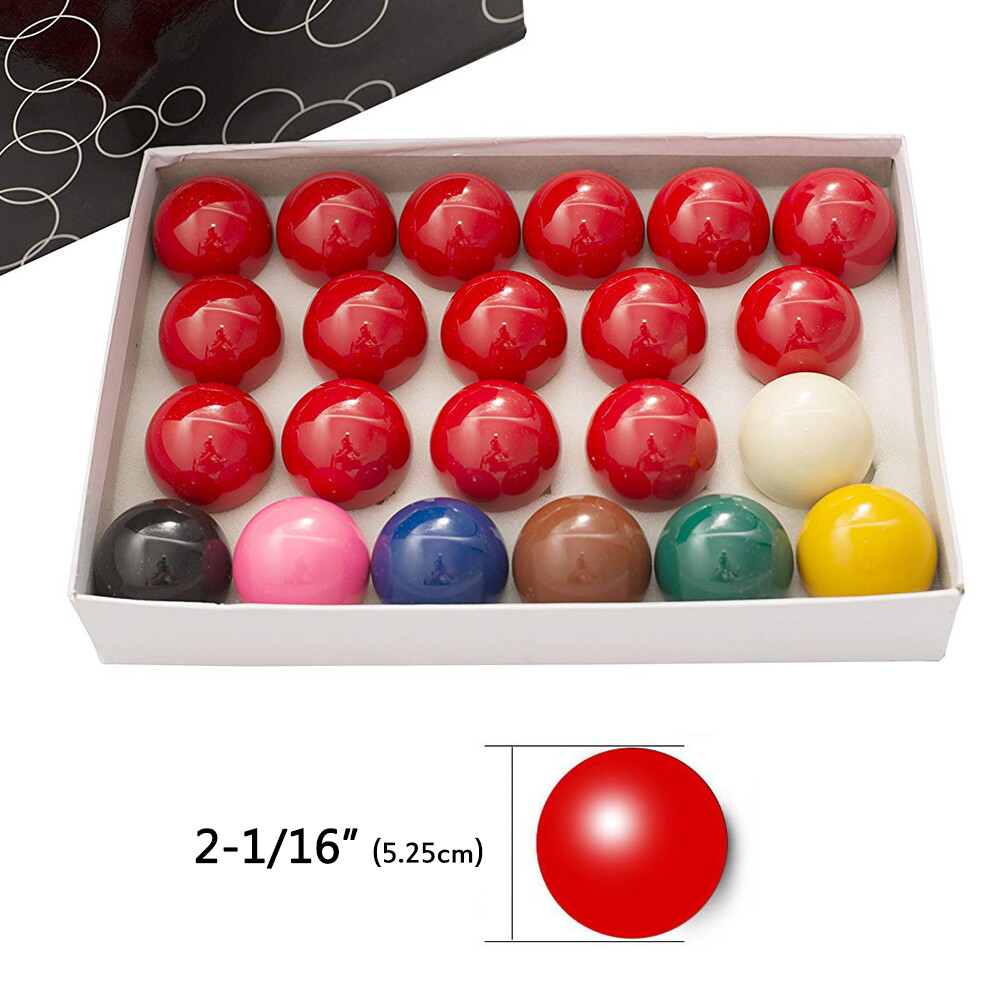 USA 2 1/16" (52.5mm) Premier Full Size Snooker 22 Ball Complete Ball ...