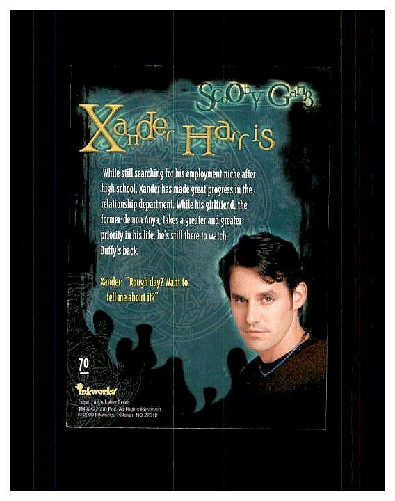 Xander Harris #70 Buffy The Vampire Slayer Season 4 Inkworks Trading ...