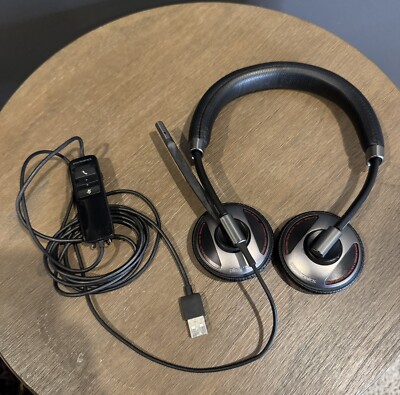 Plantronics C725 Blackwire Noise Canceling USB Wired Active Headphone ...