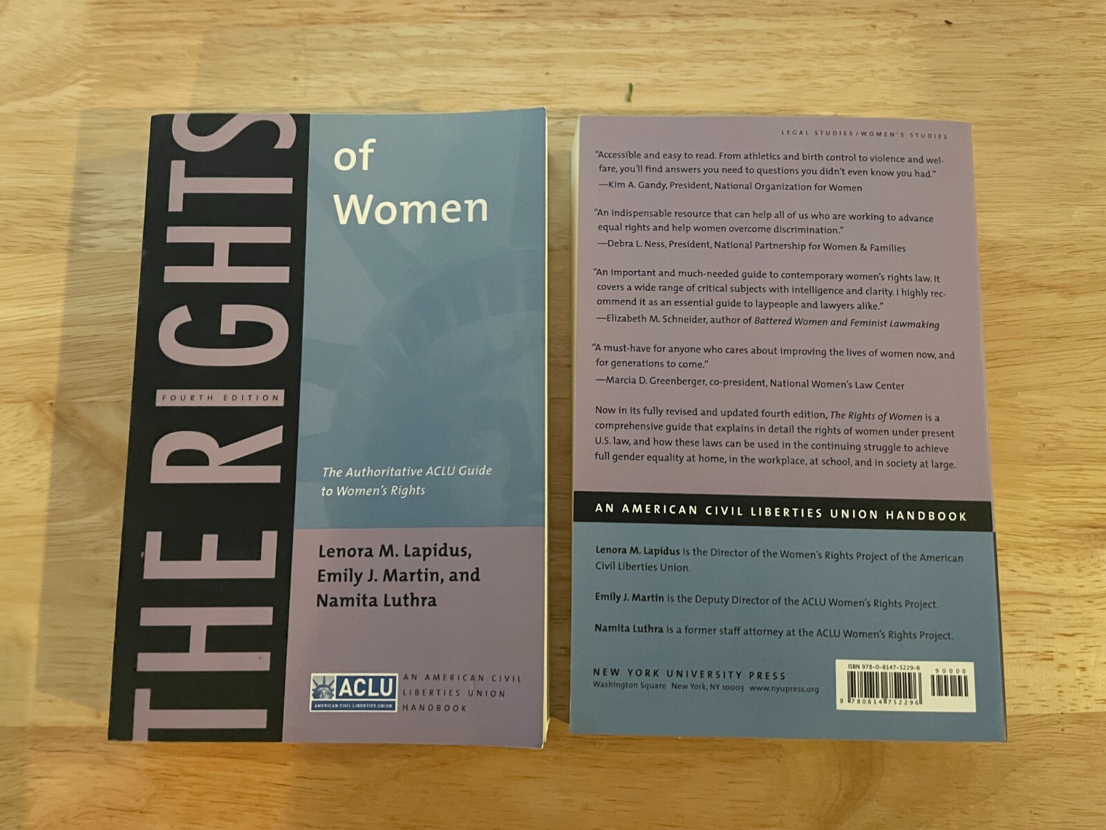 Aclu Handbook Ser.: Rights of Women : The Authoritative ACLU Guide to ...