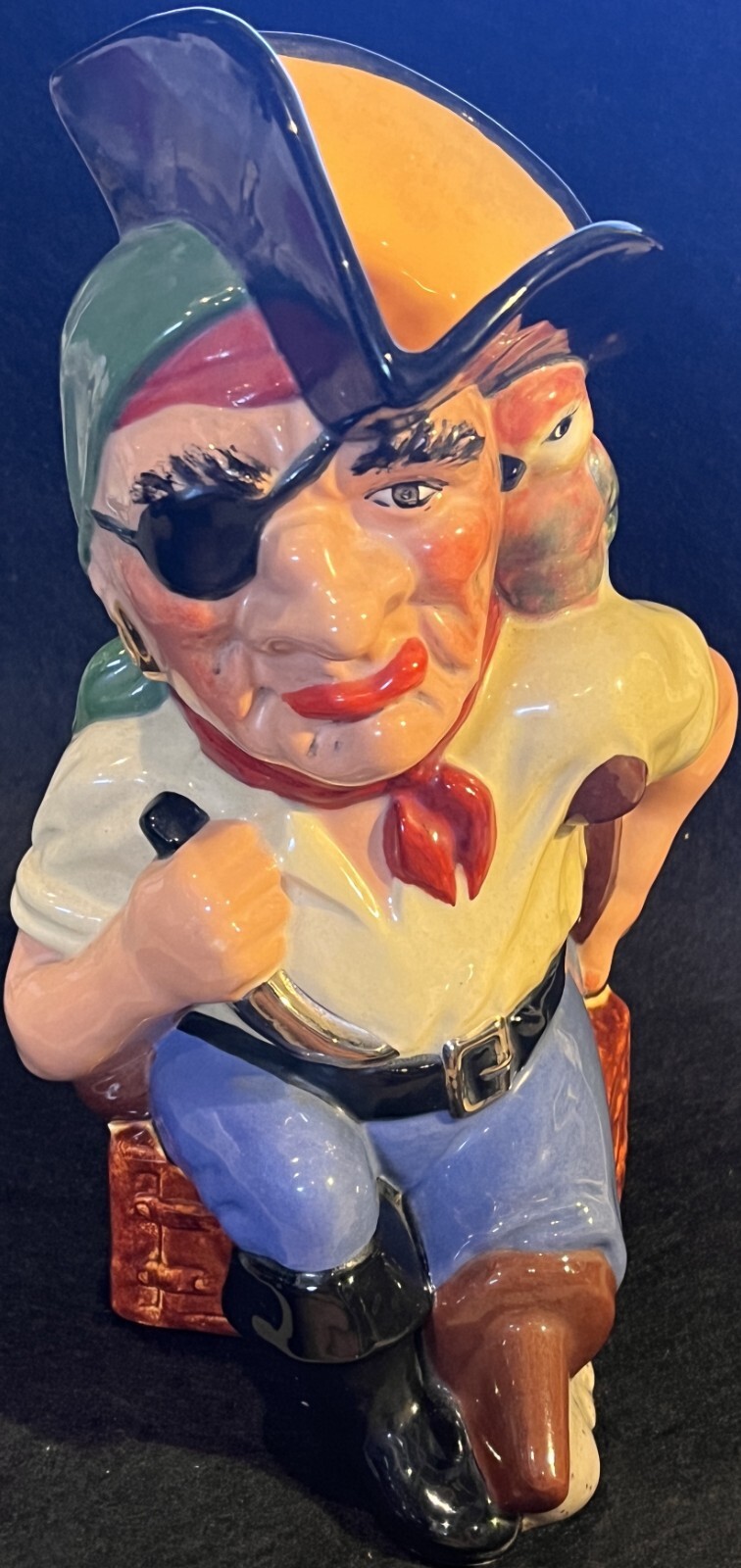 Vintage Shorter Sons Staffordshire Pirate Long John Silver Peg Leg 9.5 ...