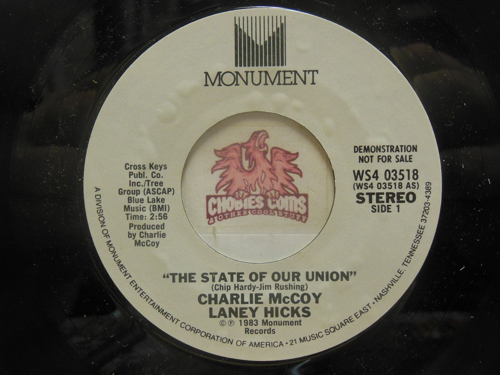 Charlie McCoy, Laney Hicks – The State Of Our Union / Same, 45 RPM VG ...