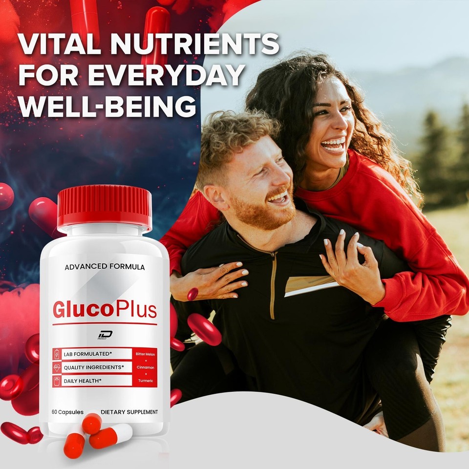 (2 Pack) GlucoPlus Capsules – Gluco Plus All Natural Glycogen Support ...