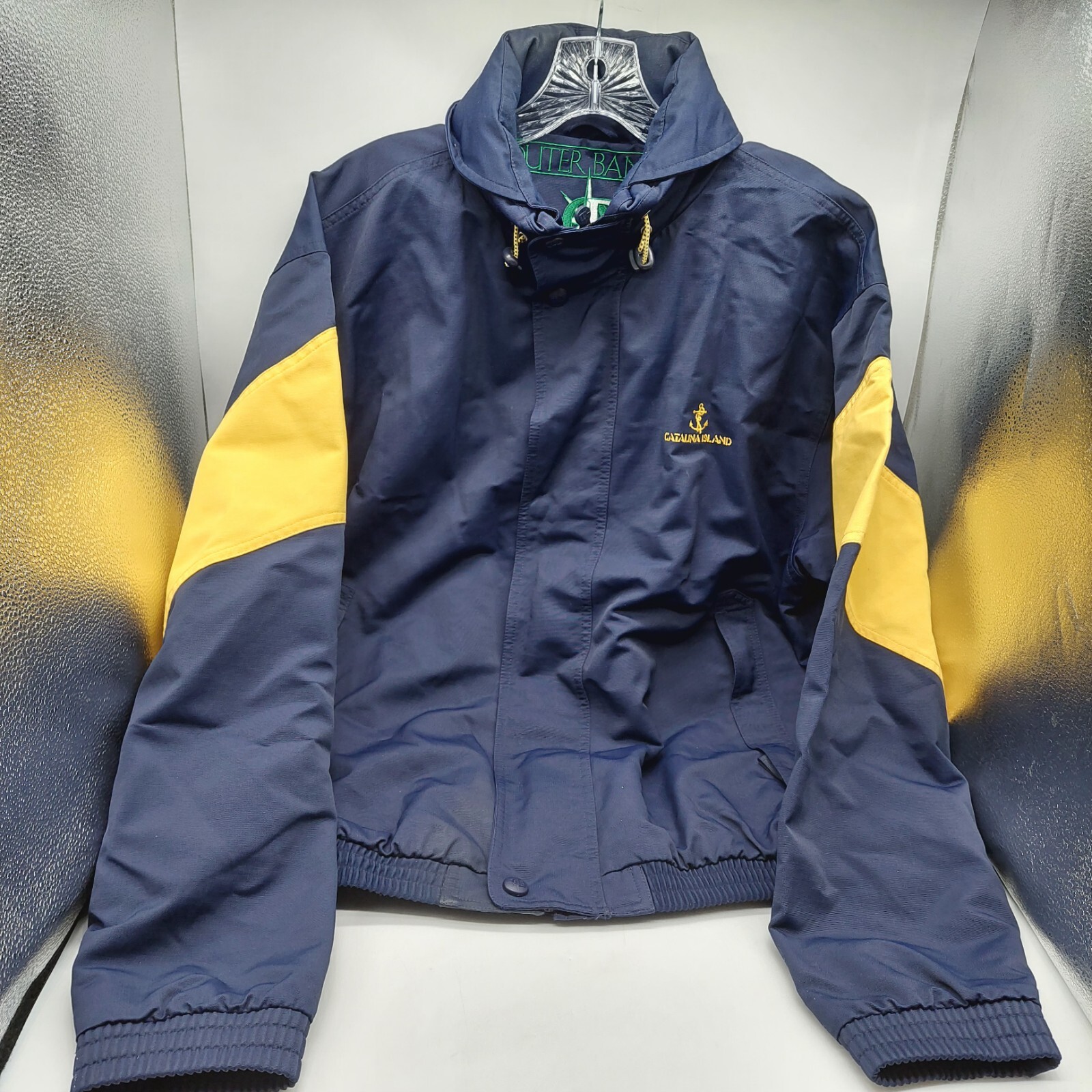 Outer Banks Crew Jacket Mens Medium Blue Hoodie Embro… - Gem