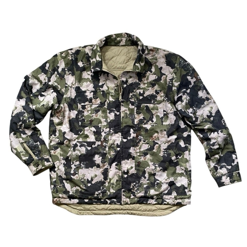 HUK Reversible Camo Scale Hybrid Quilted Jacket - 2XL | eBay