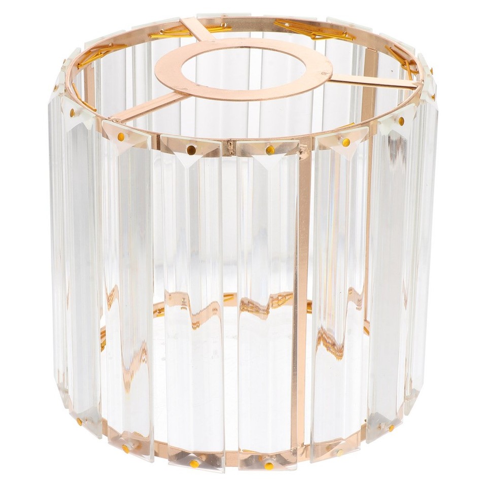 Metal Lampshade Unique Crystal Table Cover Ceiling Light Replacement ...